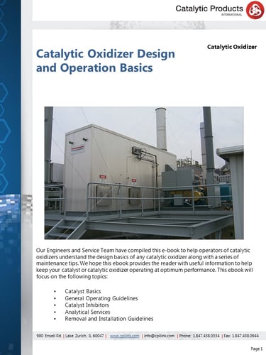 Catalytic Oxidizer Design and Operation Basics