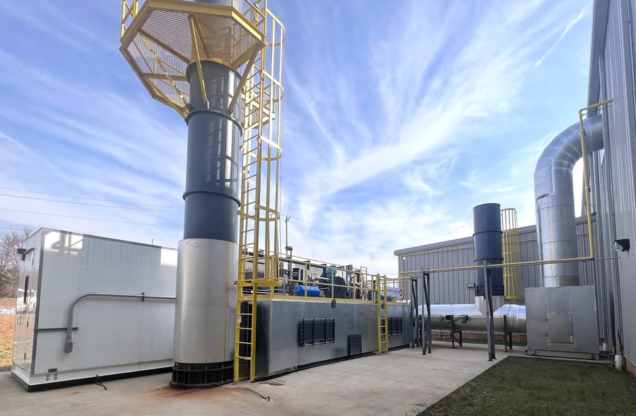 Automotive Parts Painter Installs RTO for VOC Control