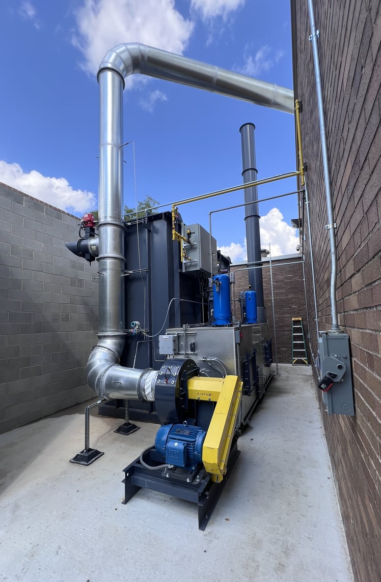 Metal Parts Finisher Installs RTO for VOC Control