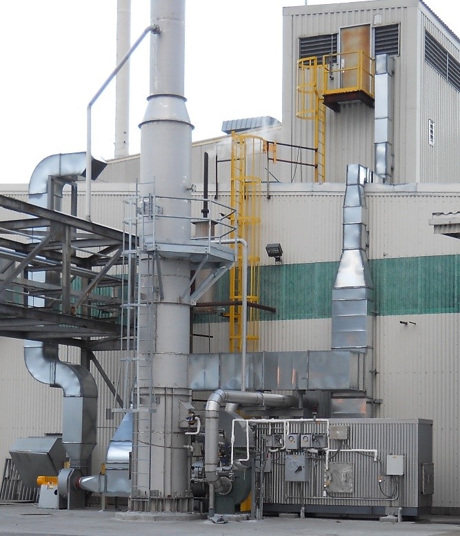 Electrically Heated Catalytic Oxidizer at Chemical Manufacturer